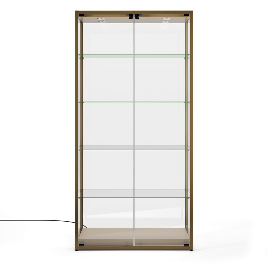 Locking Glass Display Cabinet | Adjustable Shelves | Displays2Go