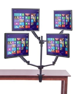(4) Monitor Mount | Multi-Screen Display for 12”-24” Screen Sizes ...