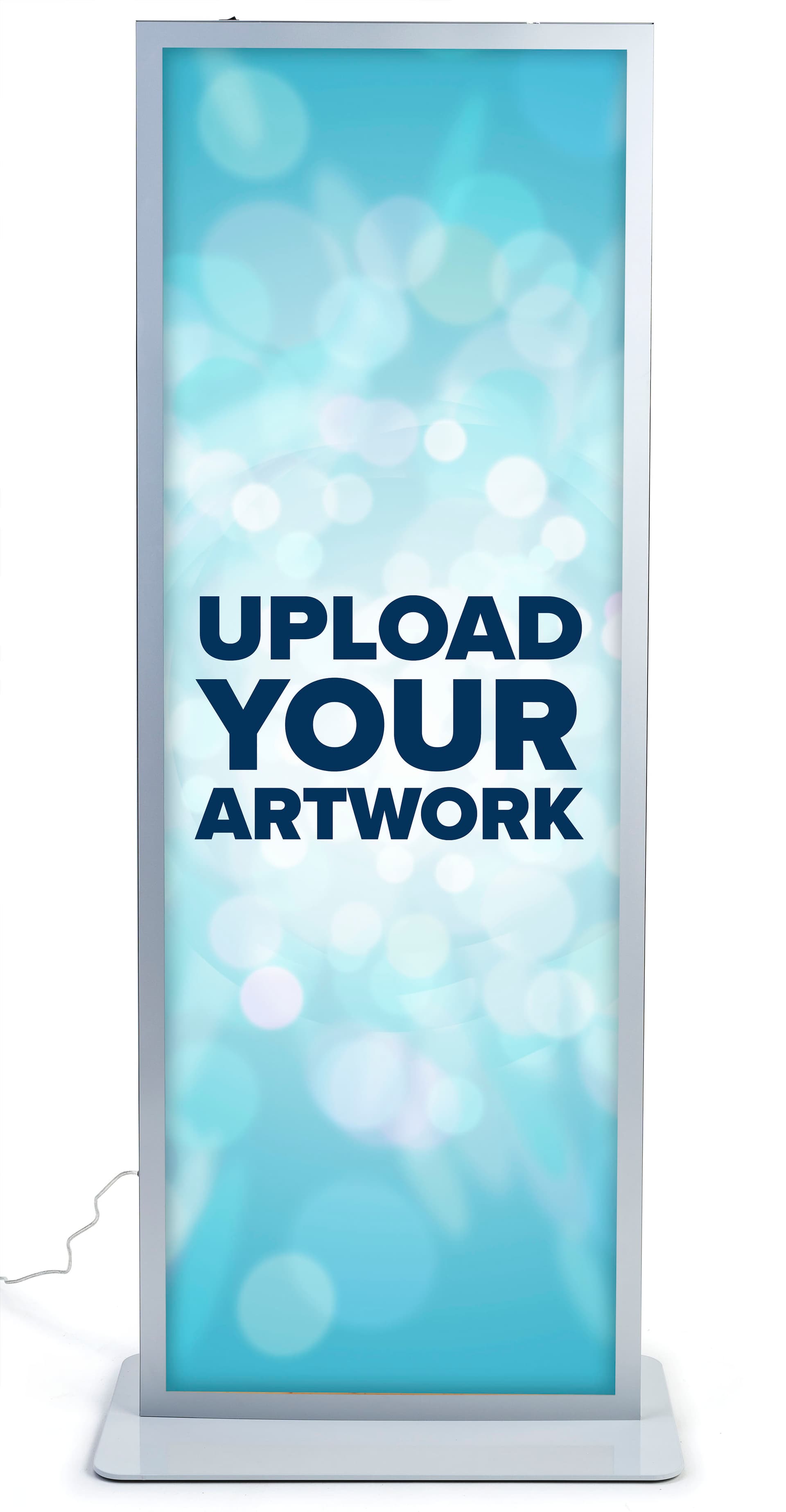 LED Floor Sign Totem Stand | Light Up Personalized Posters | Displays2Go