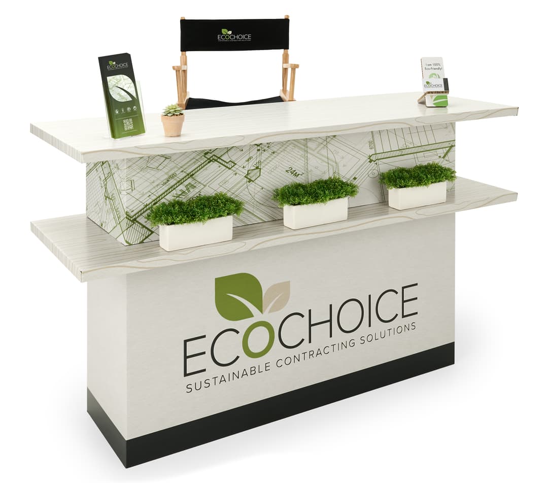 Eco-Friendly Display Counter | Full Color Custom Printing | Displays2Go