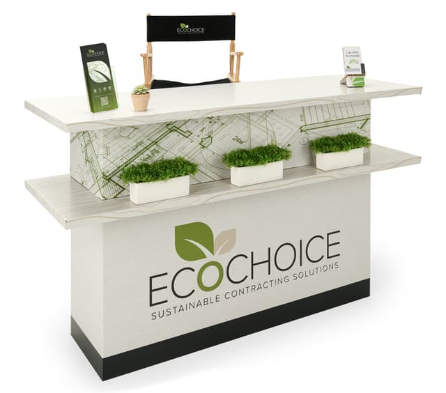 Eco-Friendly Display Counter | Full Color Custom Printing | Displays2Go
