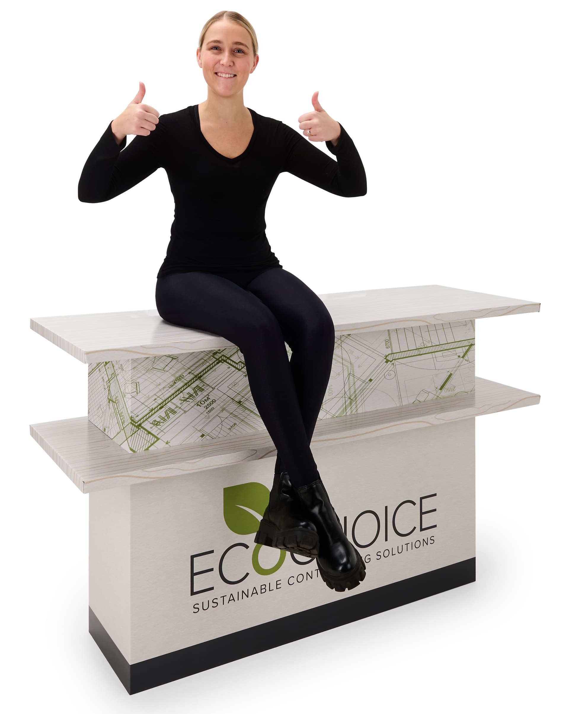 Eco-Friendly Display Counter | Full Color Custom Printing | Displays2Go