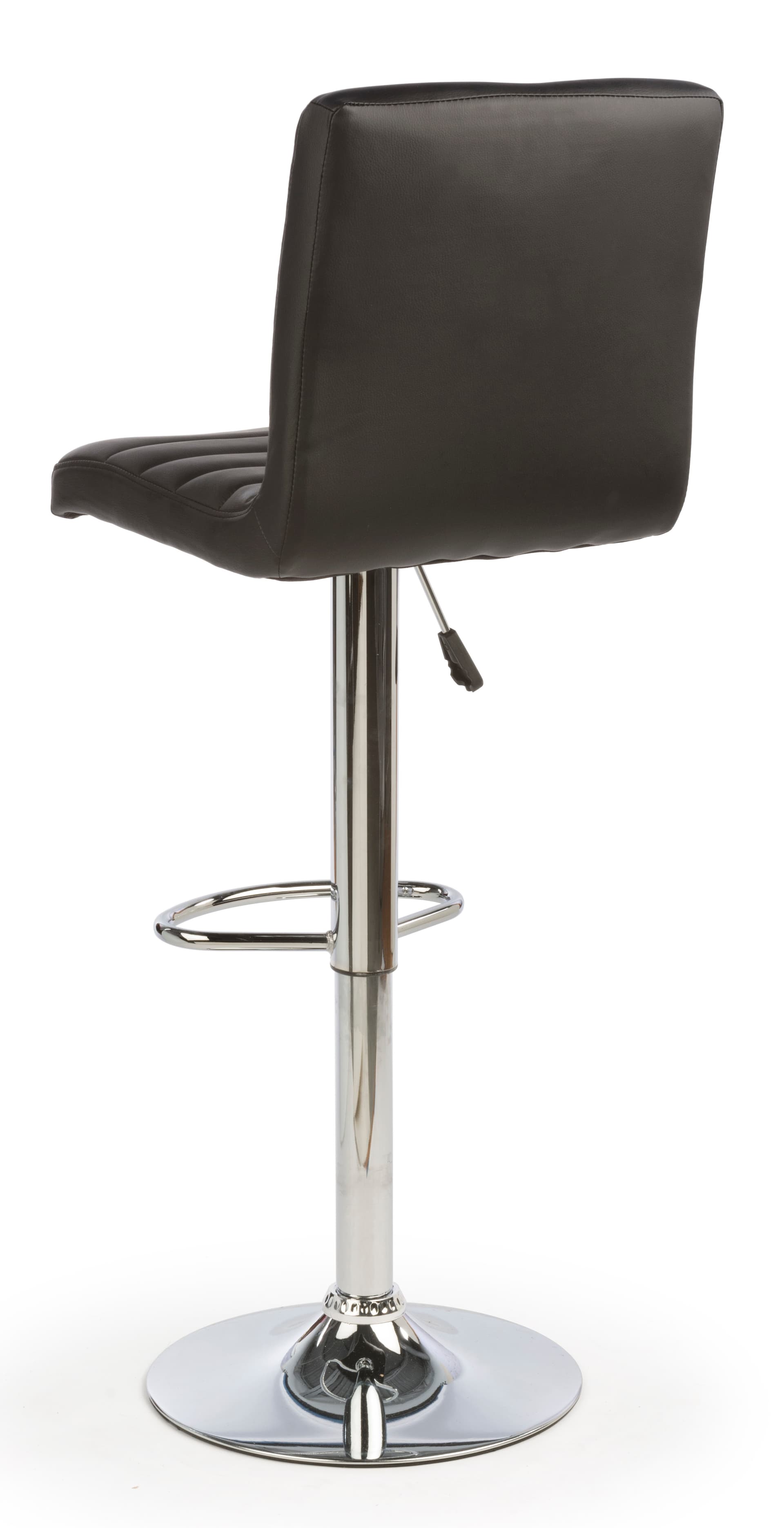 Black Gas Lift Chair and Table Set | Includes 2 Cushioned Stools ...