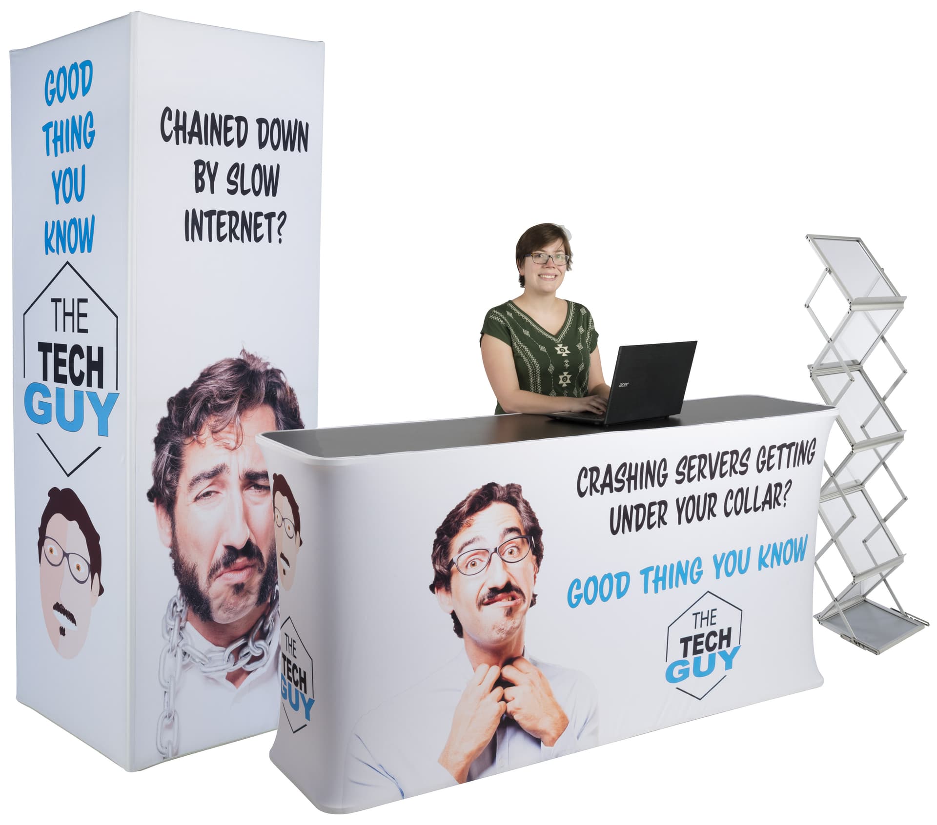 Inline Exhibit Booth Set | 3 Piece Trade Show Kit | Displays2Go