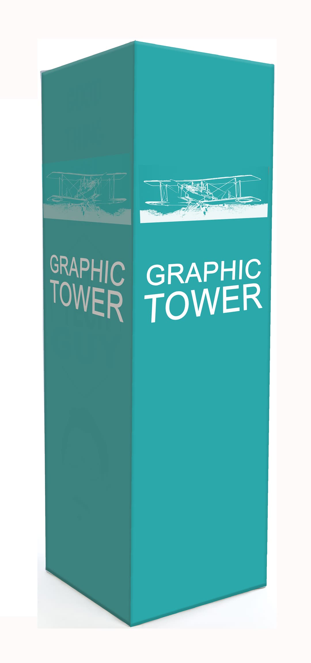 Custom Trade Show Display | 8ft Tower Fits 10'ft x 10ft Booth | Displays2Go