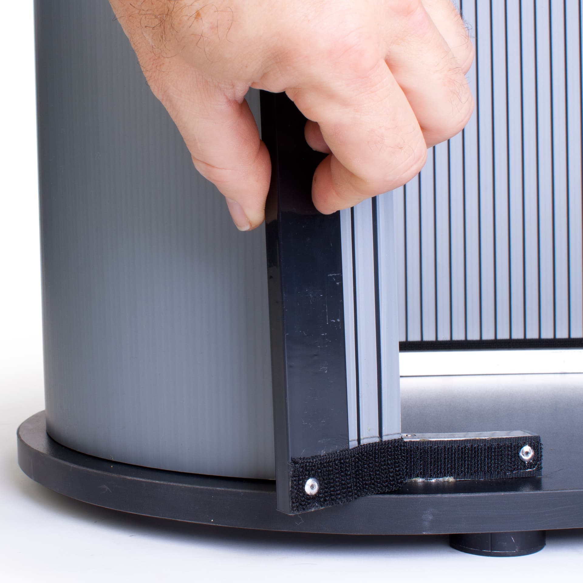 Portable Expo Counter | Silver w/ Inner Shelf - 41" Tall | Displays2Go