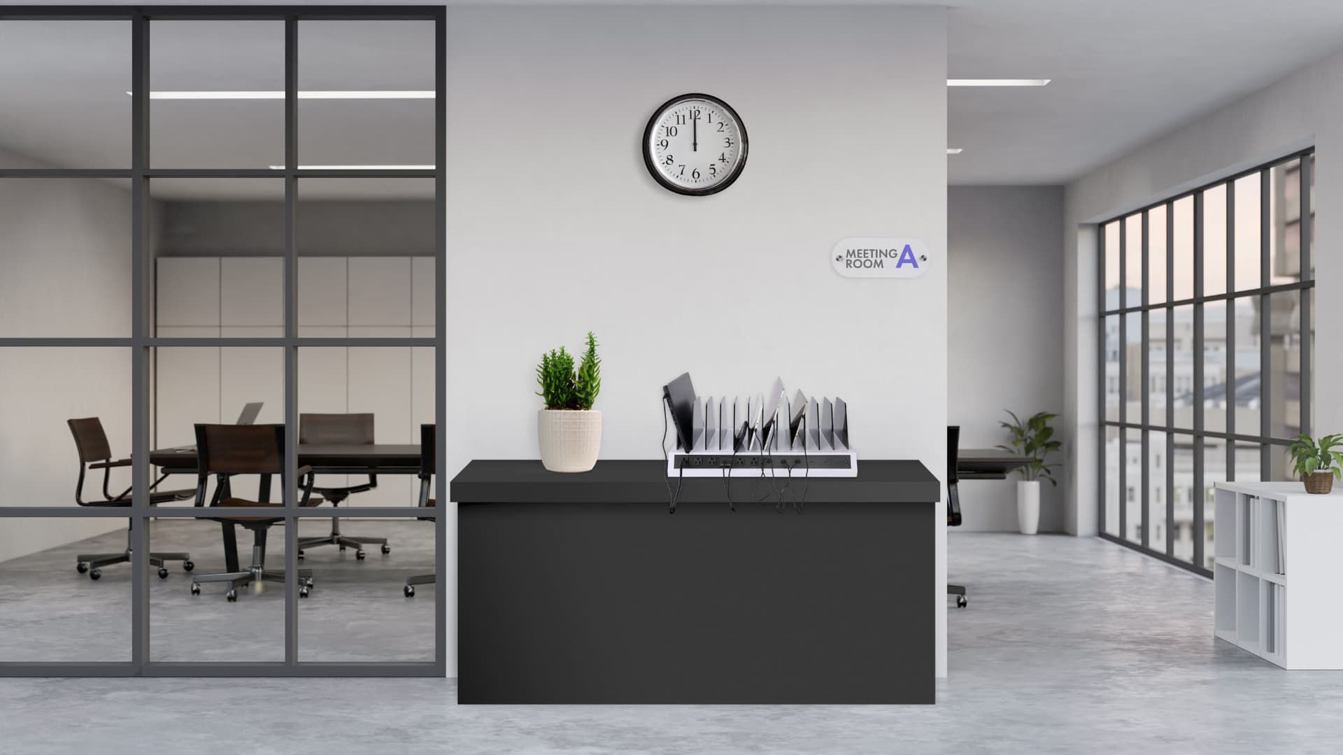 Tabletop Charging Station | Removable Dividers | Displays2Go