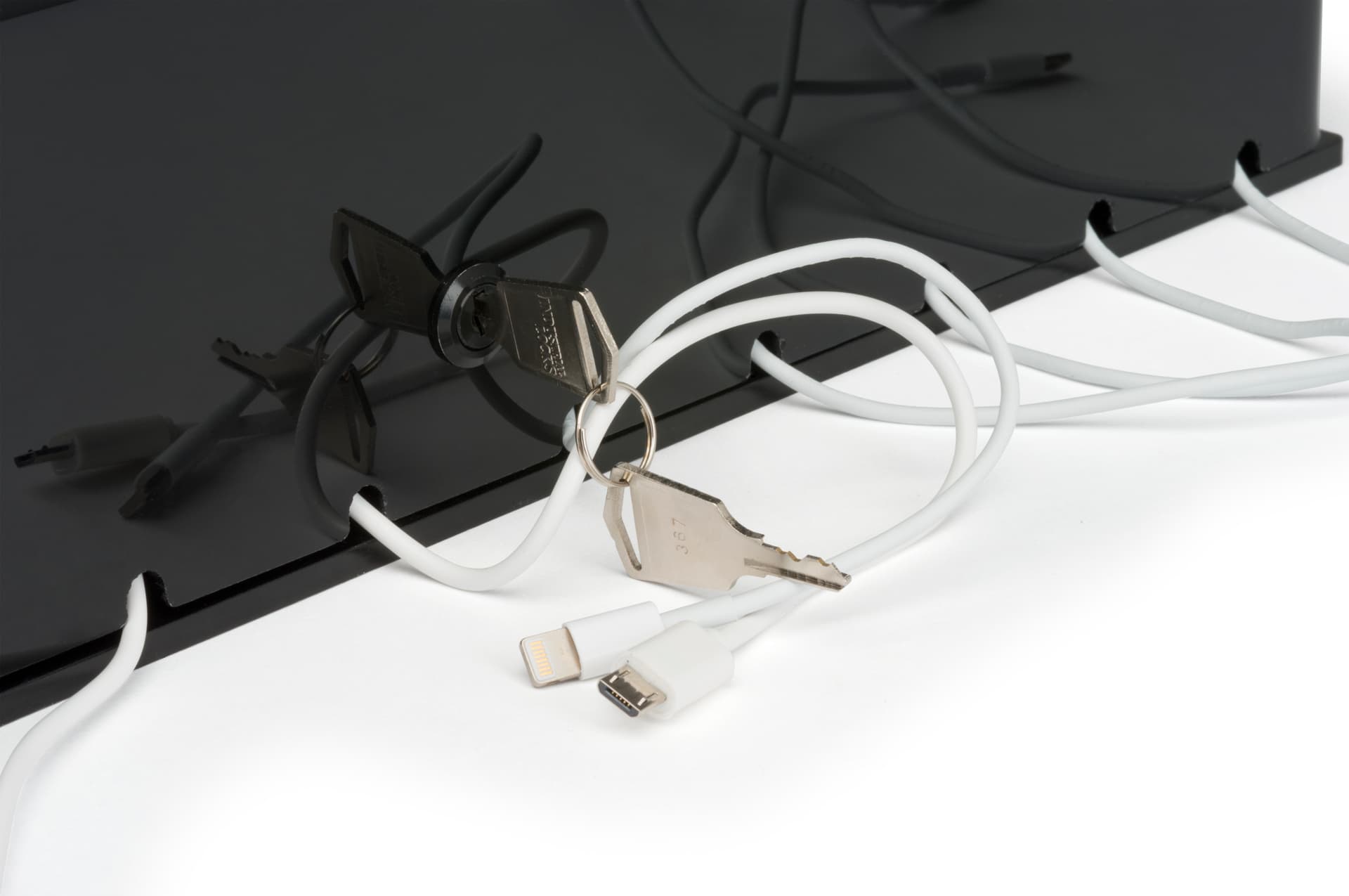 Multi-Device Charging Station | Integrated Cable Management | Displays2Go