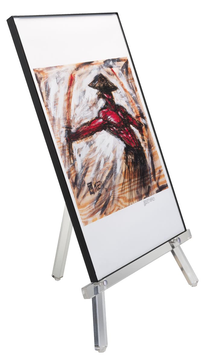 Clear Countertop Easel | Displays 11” x 17” Picture Frames | Displays2Go