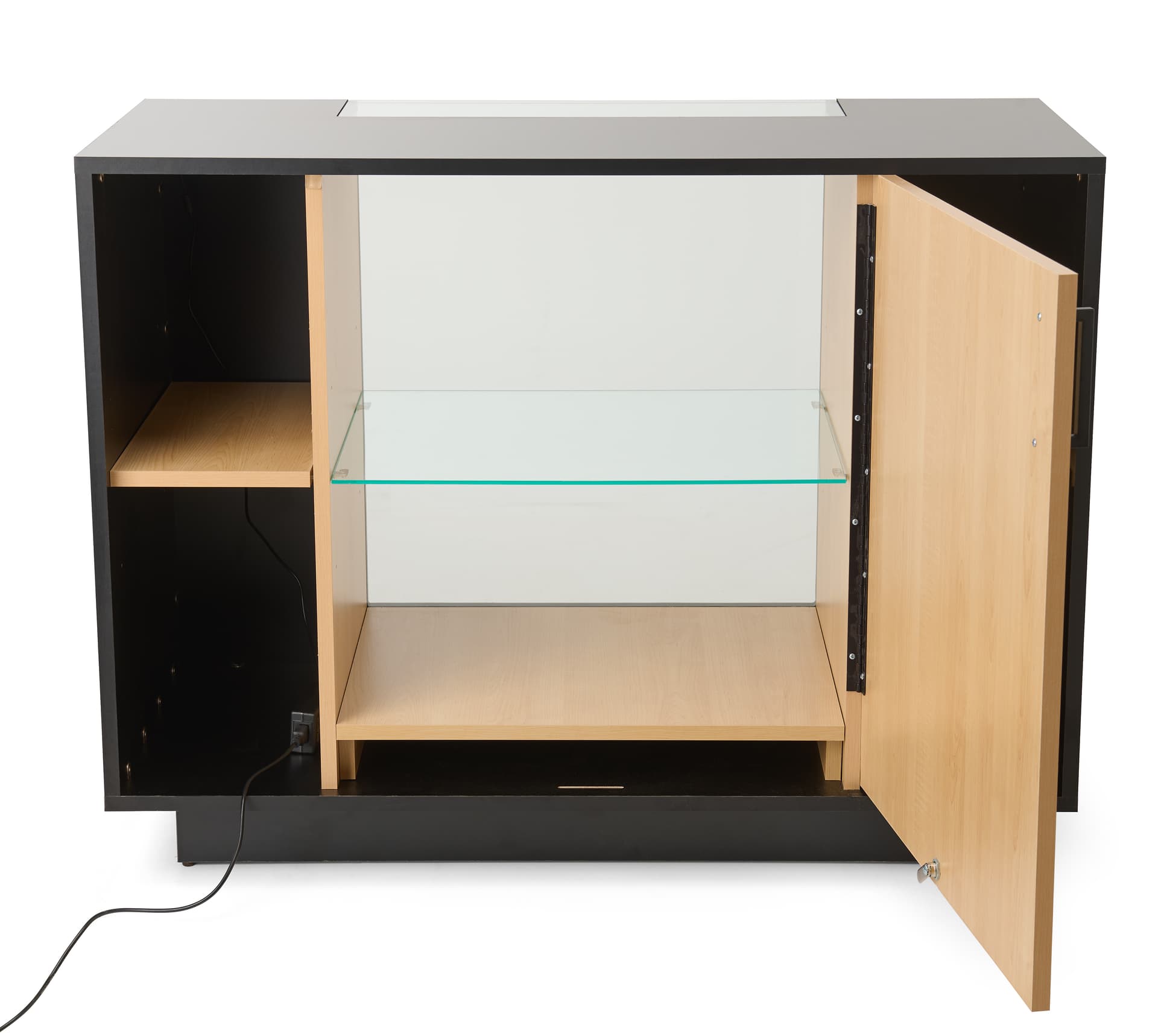 Two Tone Retail Showcase | LED Illuminated Cash Wrap | Displays2Go