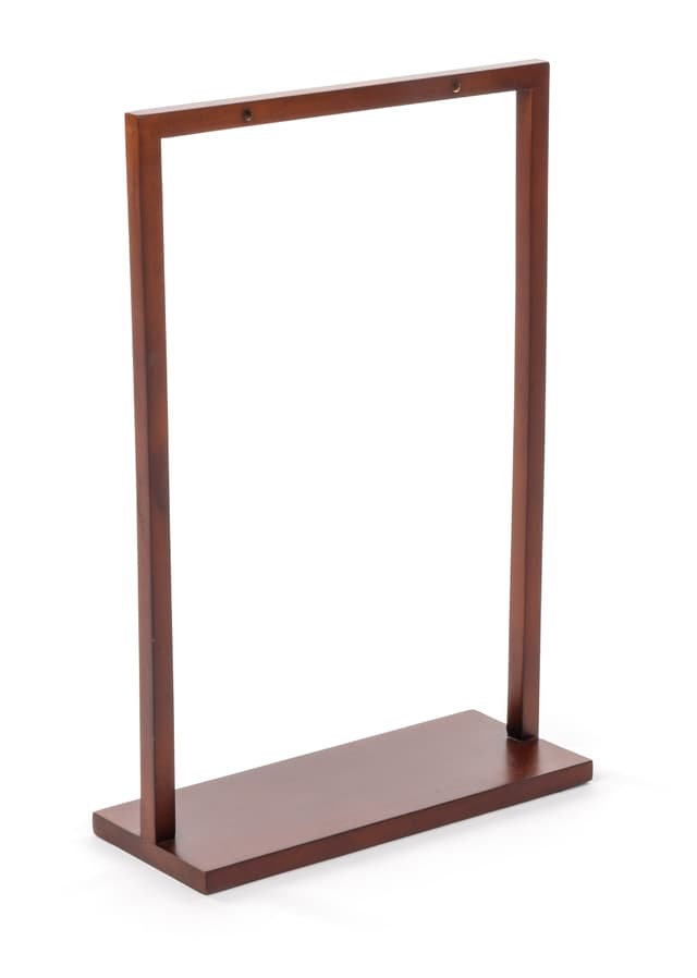 Hanging Wood Countertop Sign Holder | 8.5” x 11” Deep Brown Frame ...