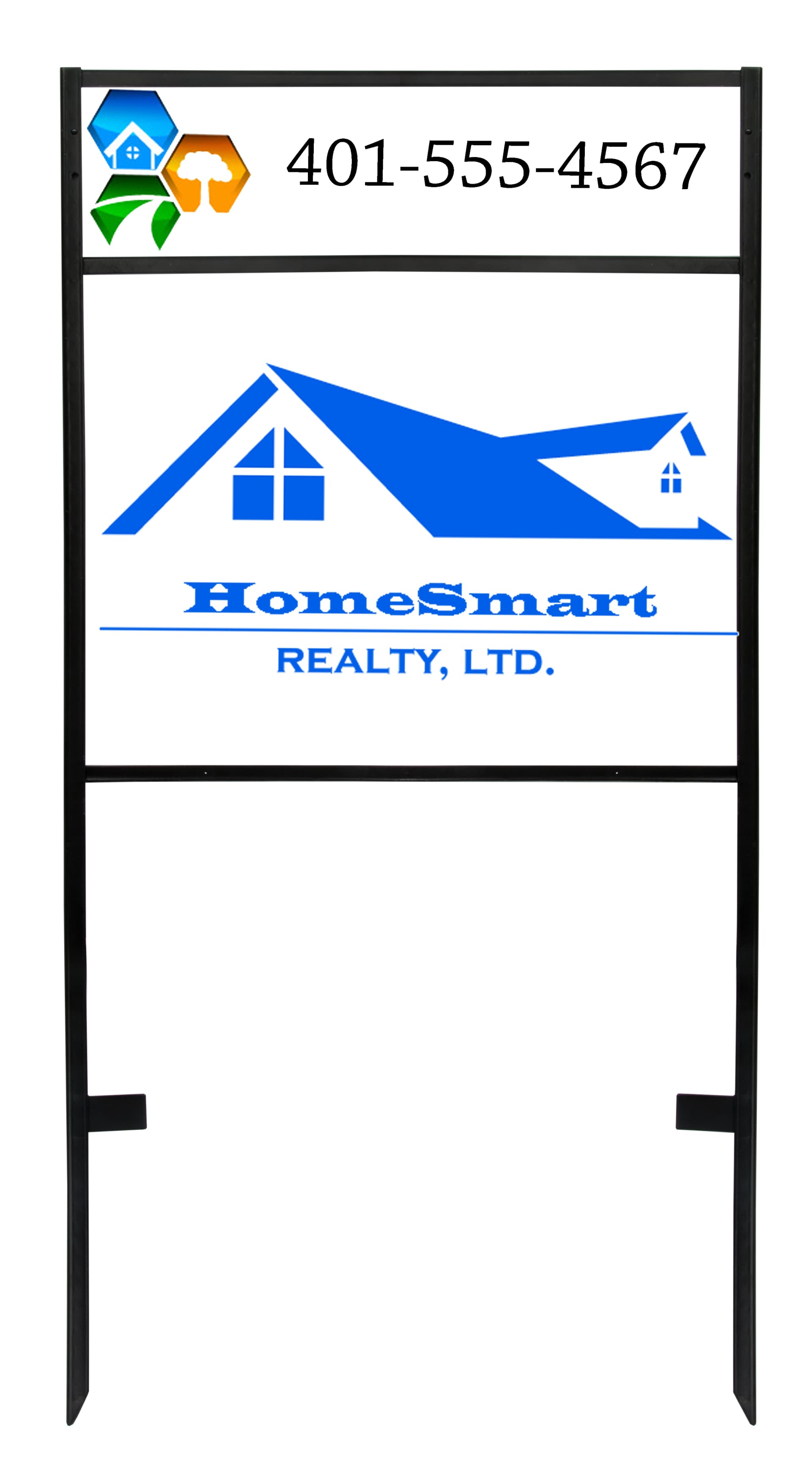 Realtor Yard Signs | Metal Frame with Header | Displays2Go