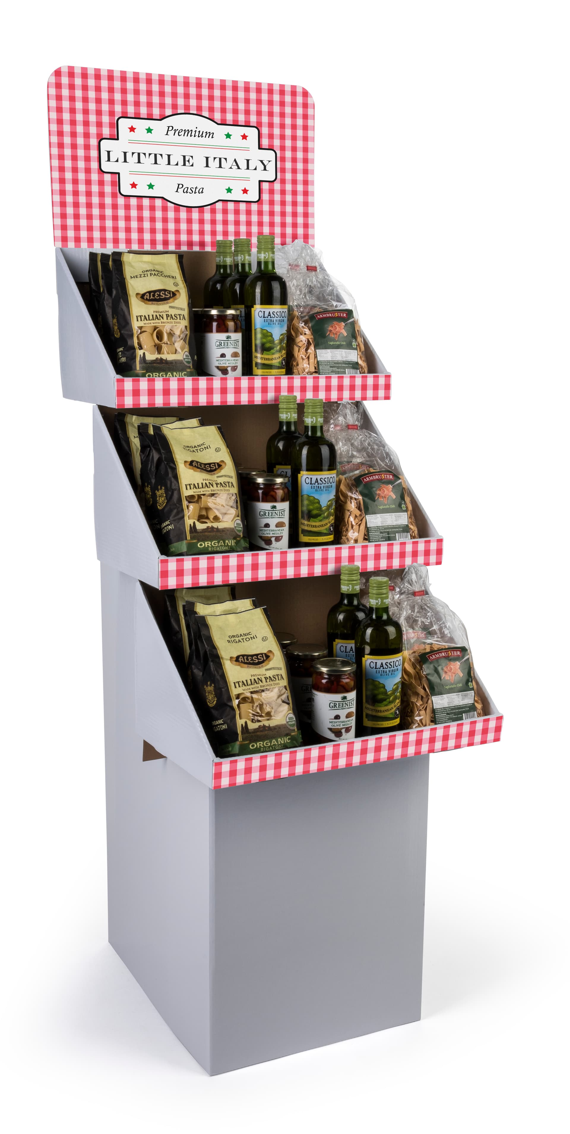 Custom Cardboard Display Stands | Printing on Header and Shelves ...