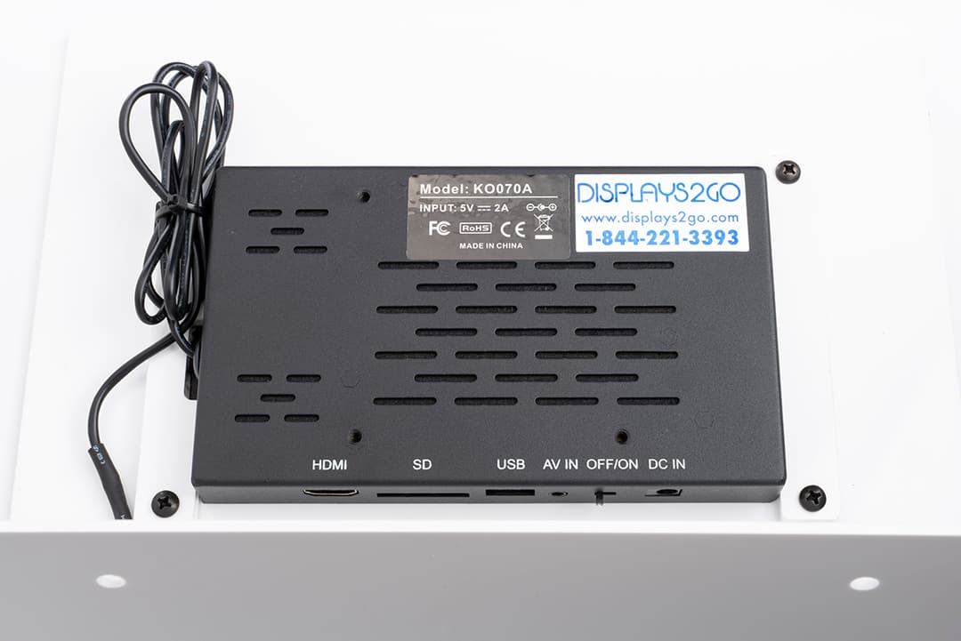 In Store Counter Display with Video | 7” LCD Screen | Displays2Go