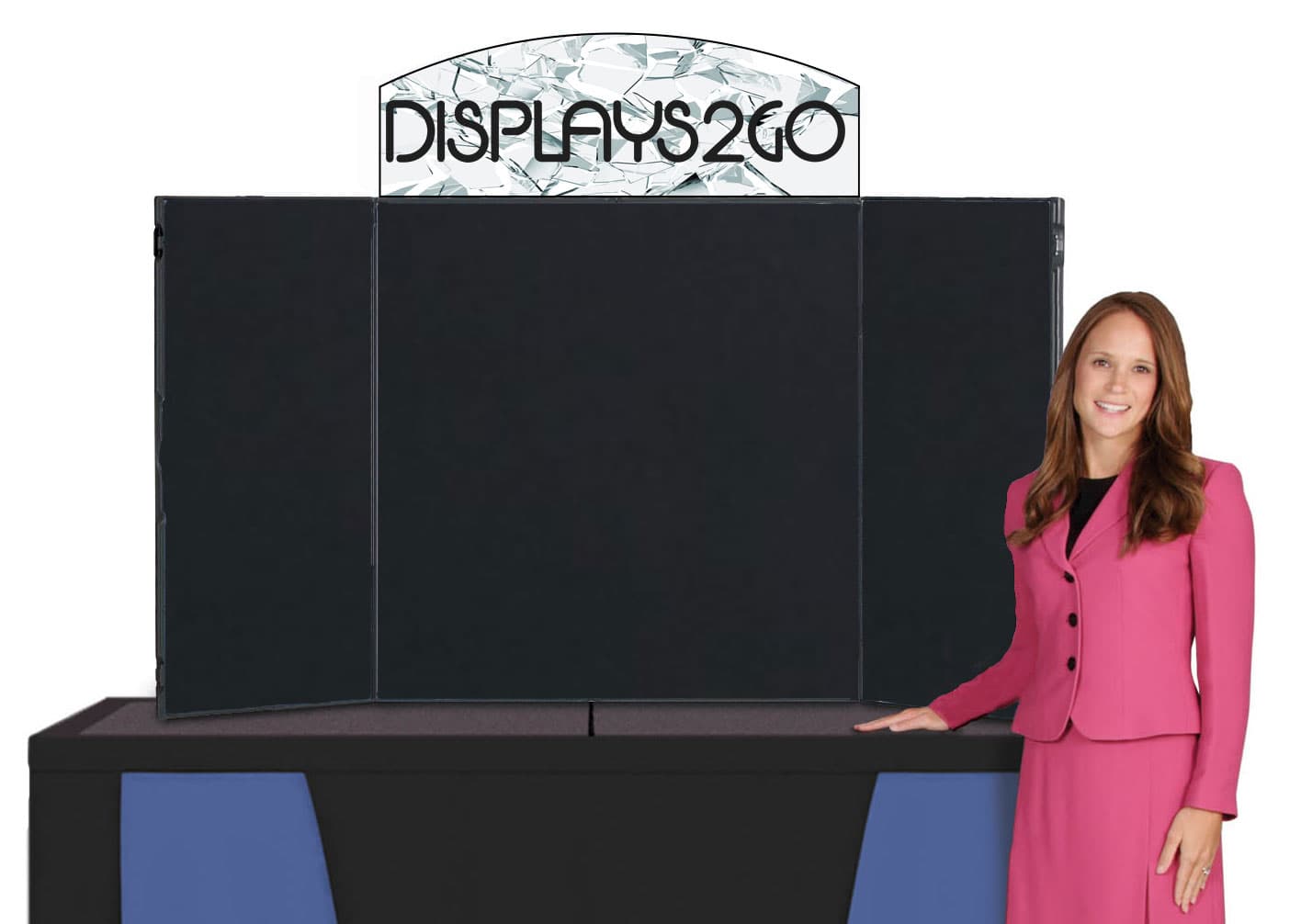 Folding Project Board with Printed Header | 4 Panels | Displays2Go