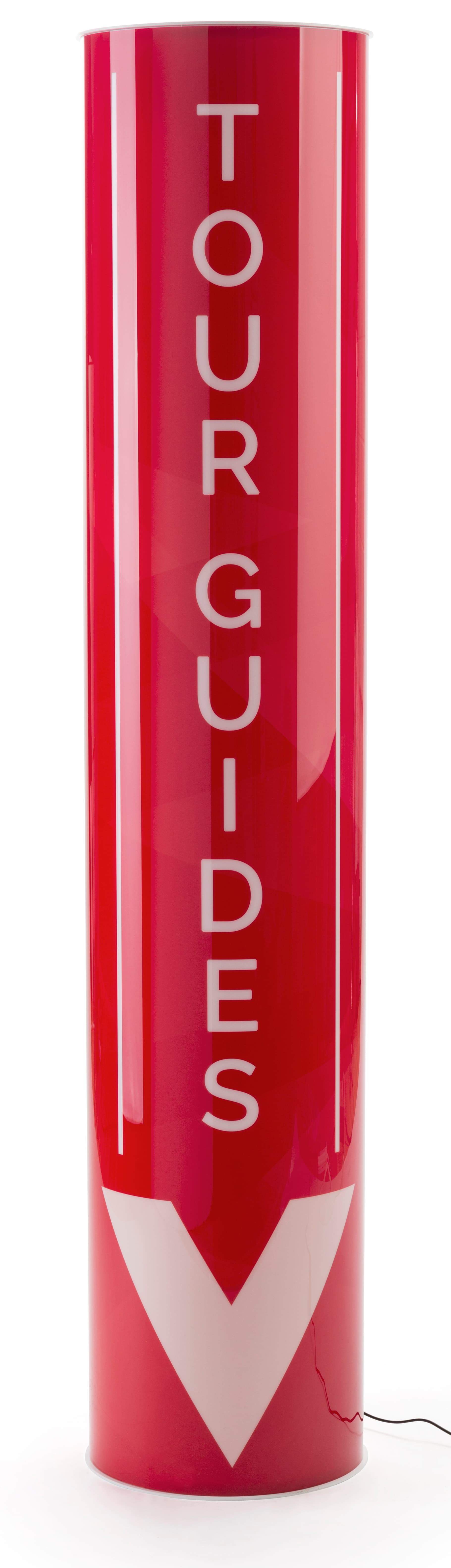 Custom Portable Illuminated Pillar Sign | 60” Cylindrical Tower ...