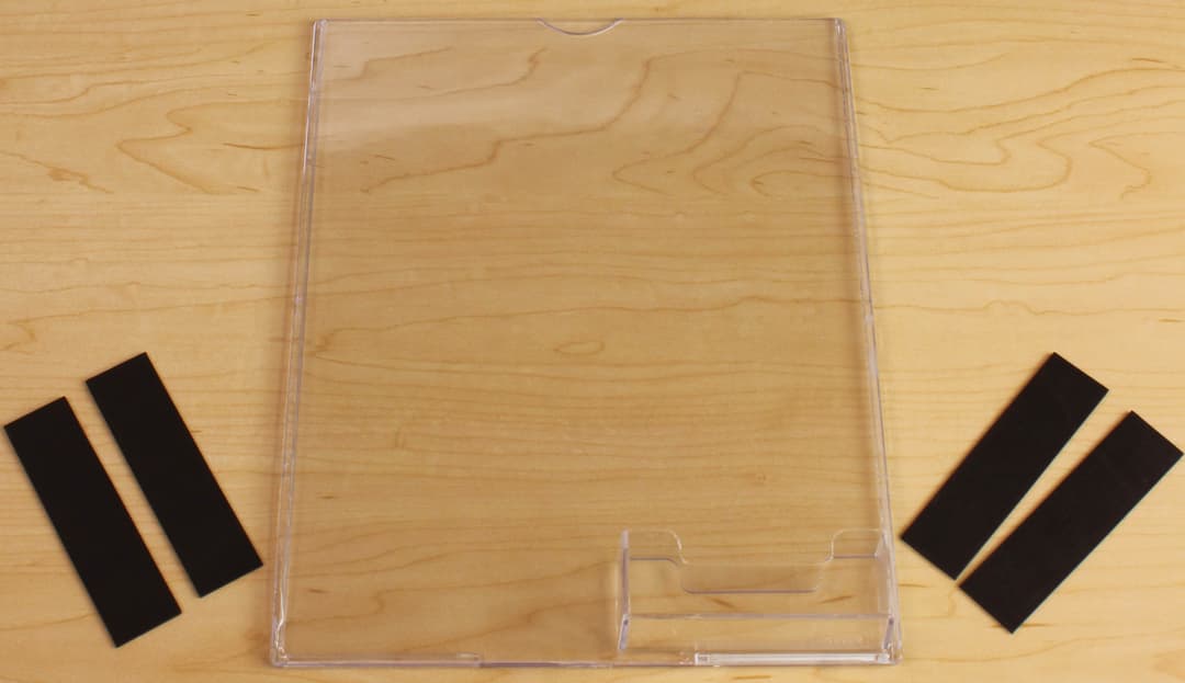8.5" x 11" Magnetic Business Sign & Card Holder | Clear Acrylic ...