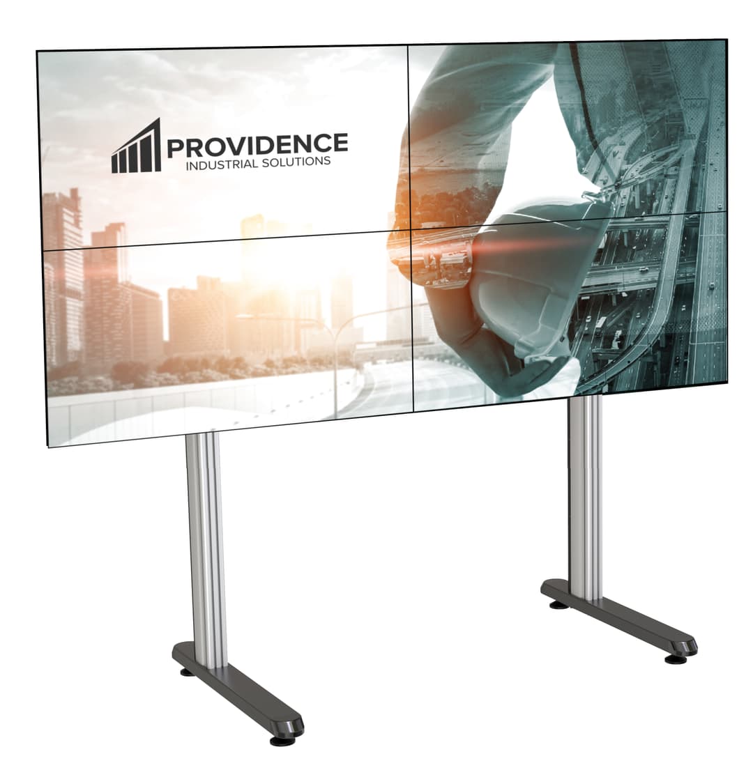 2x2 Multi-Monitor Video Wall Stand | Landscape Orientation | Displays2Go