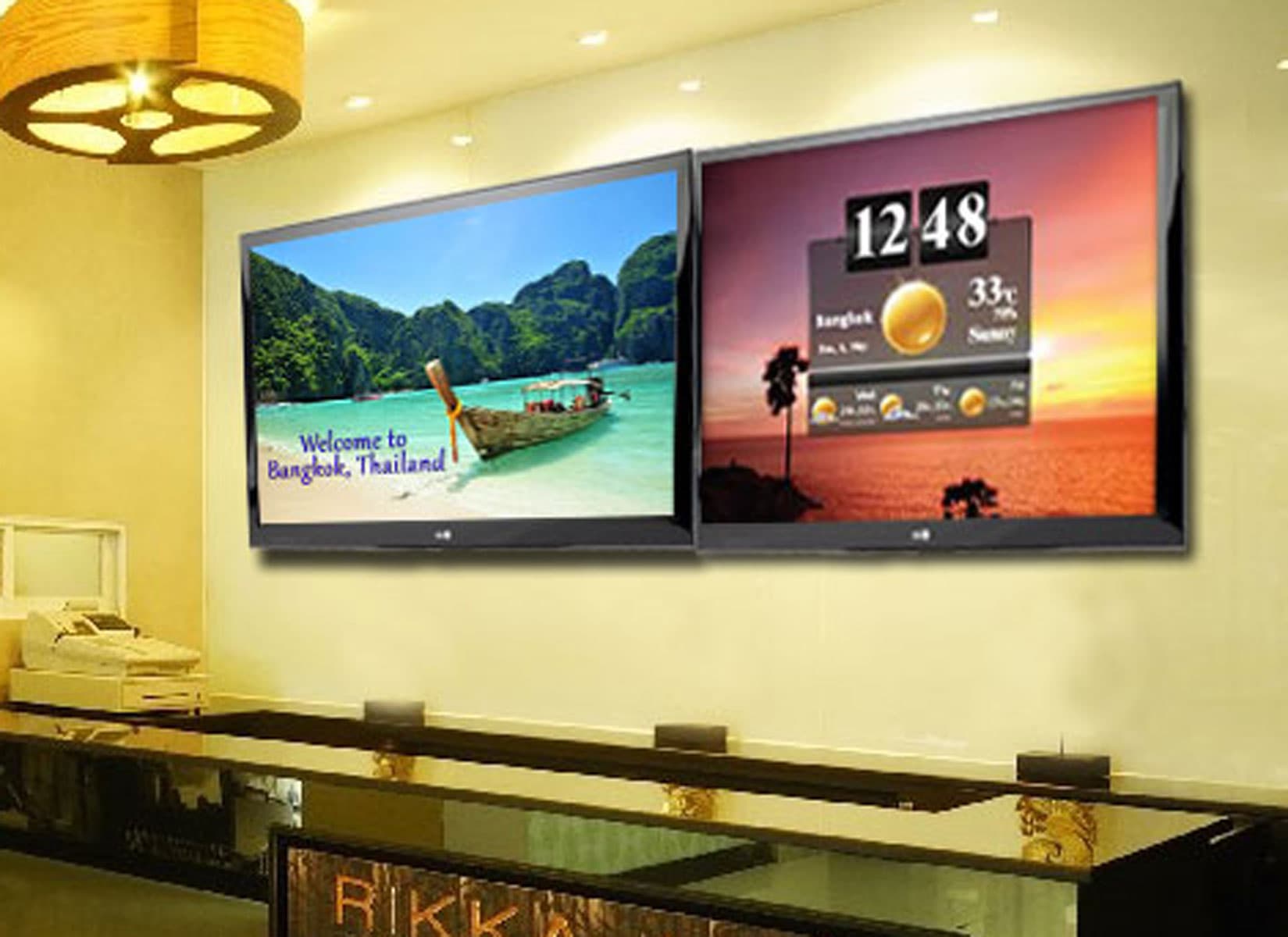 This Video Wall Mount Includes Connector Pipes for a Seamless Display ...