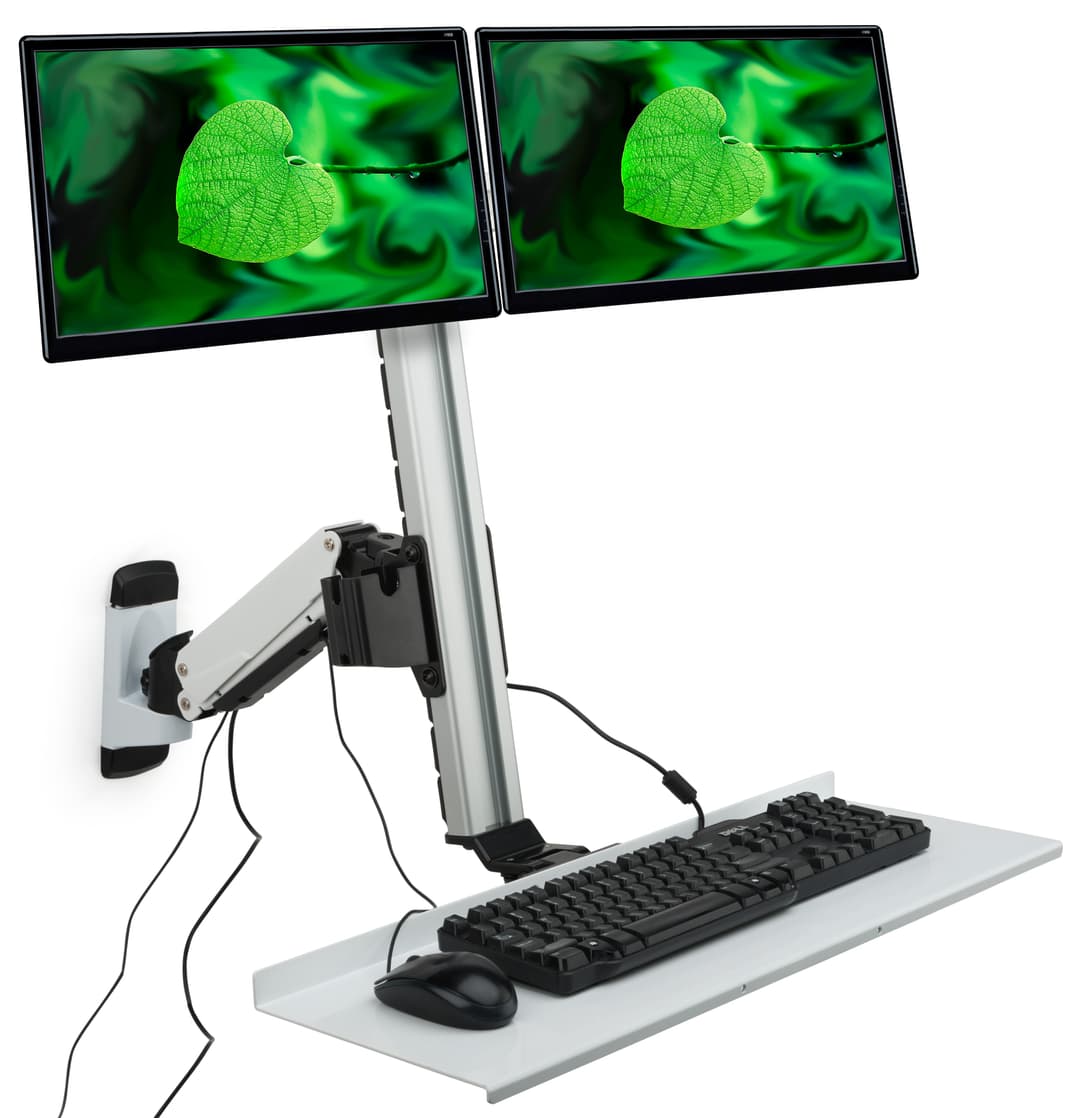 Dual LCD Monitor Wall Stand | Anti-Theft Kit | Displays2Go