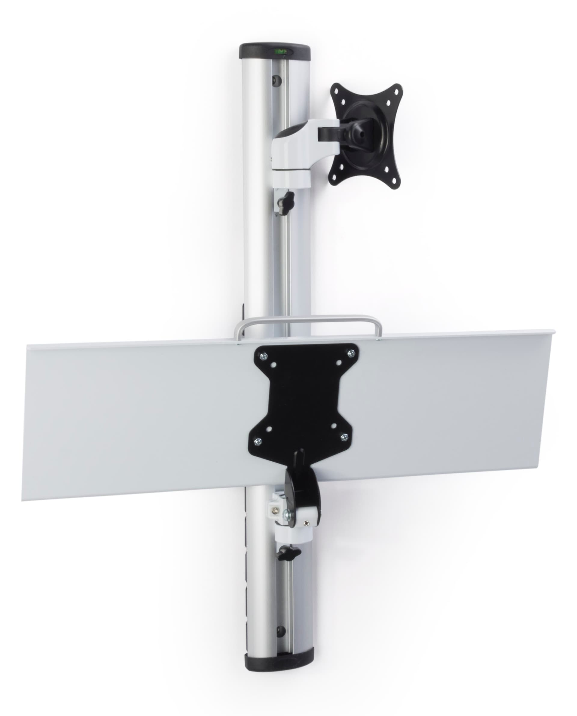 Adjustable Wall Mount Computer Station | Cable Management | Displays2Go