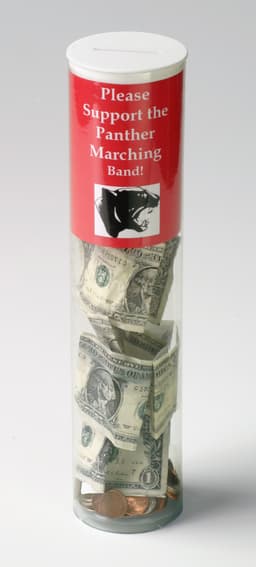 Donation Cans | Fundraising Money Collection Tubes | Displays2Go