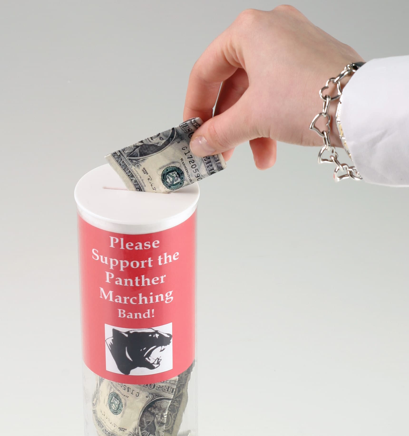 Donation Cans | Fundraising Money Collection Tubes | Displays2Go