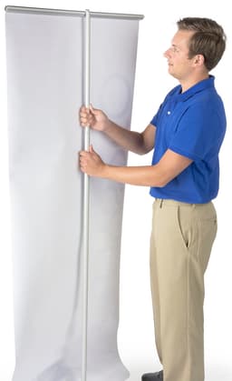 Custom Banner Stand Literature Rack | 8.5” x 11” Sign Holder | Displays2Go