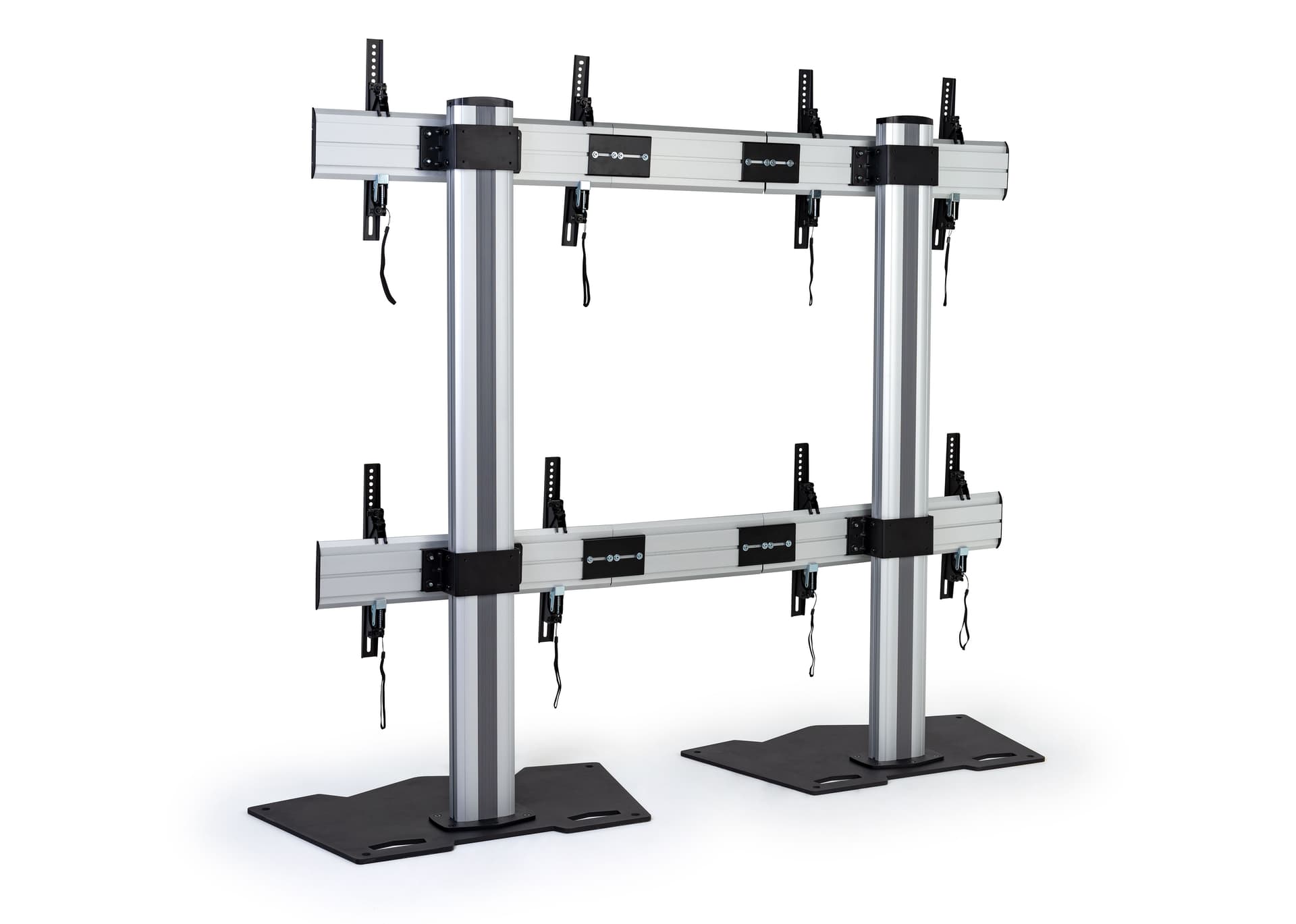 2x2 Video Wall Mount | Sand-blasted Aluminum Surface | Displays2Go