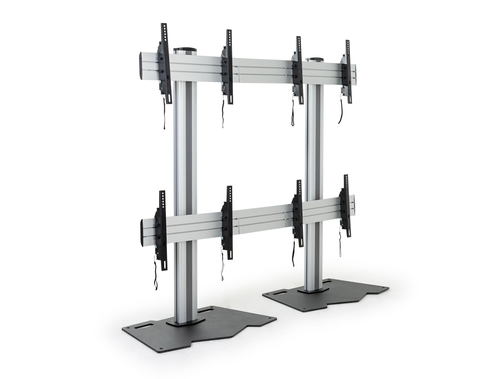 2x2 Video Wall Mount | Sand-blasted Aluminum Surface | Displays2Go