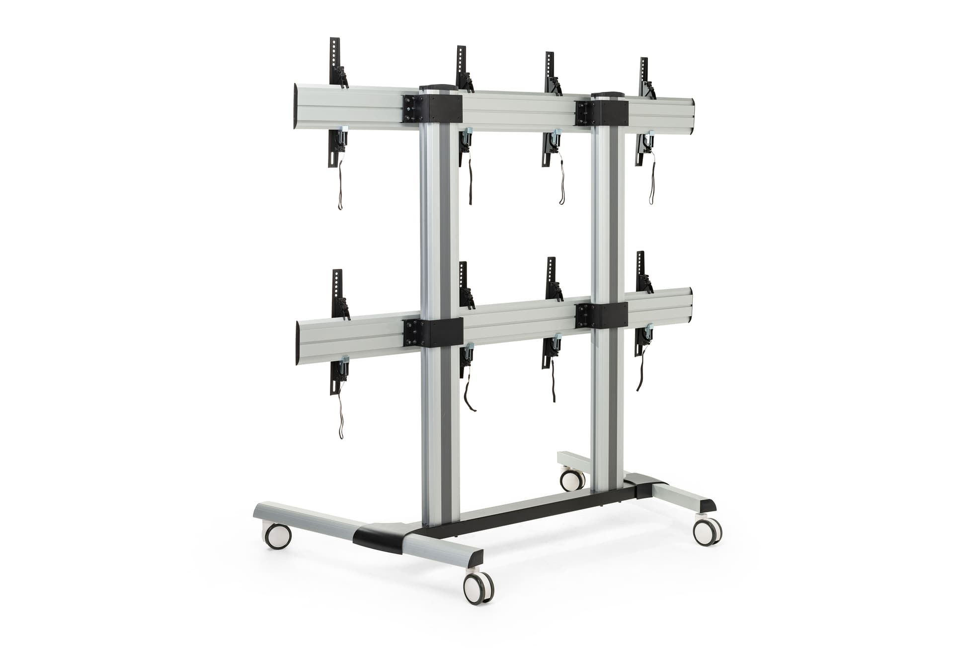 Mobile Video Wall | Shock Absorbing Wheels | Displays2Go
