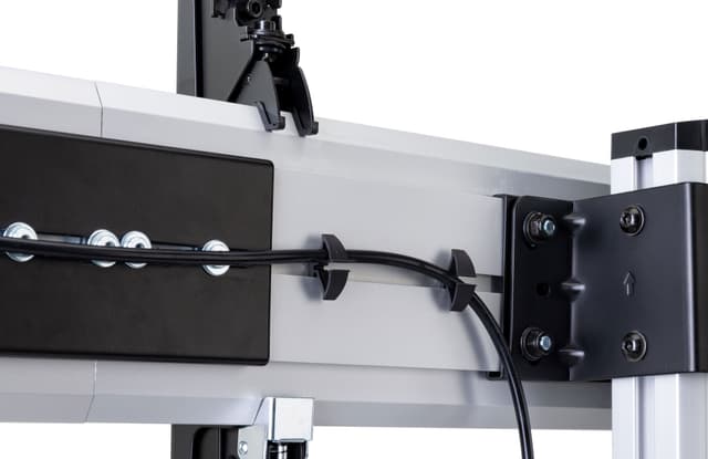 3x2 Multi Monitor Floor Stand | Click-in Spring Lock TV Brackets ...