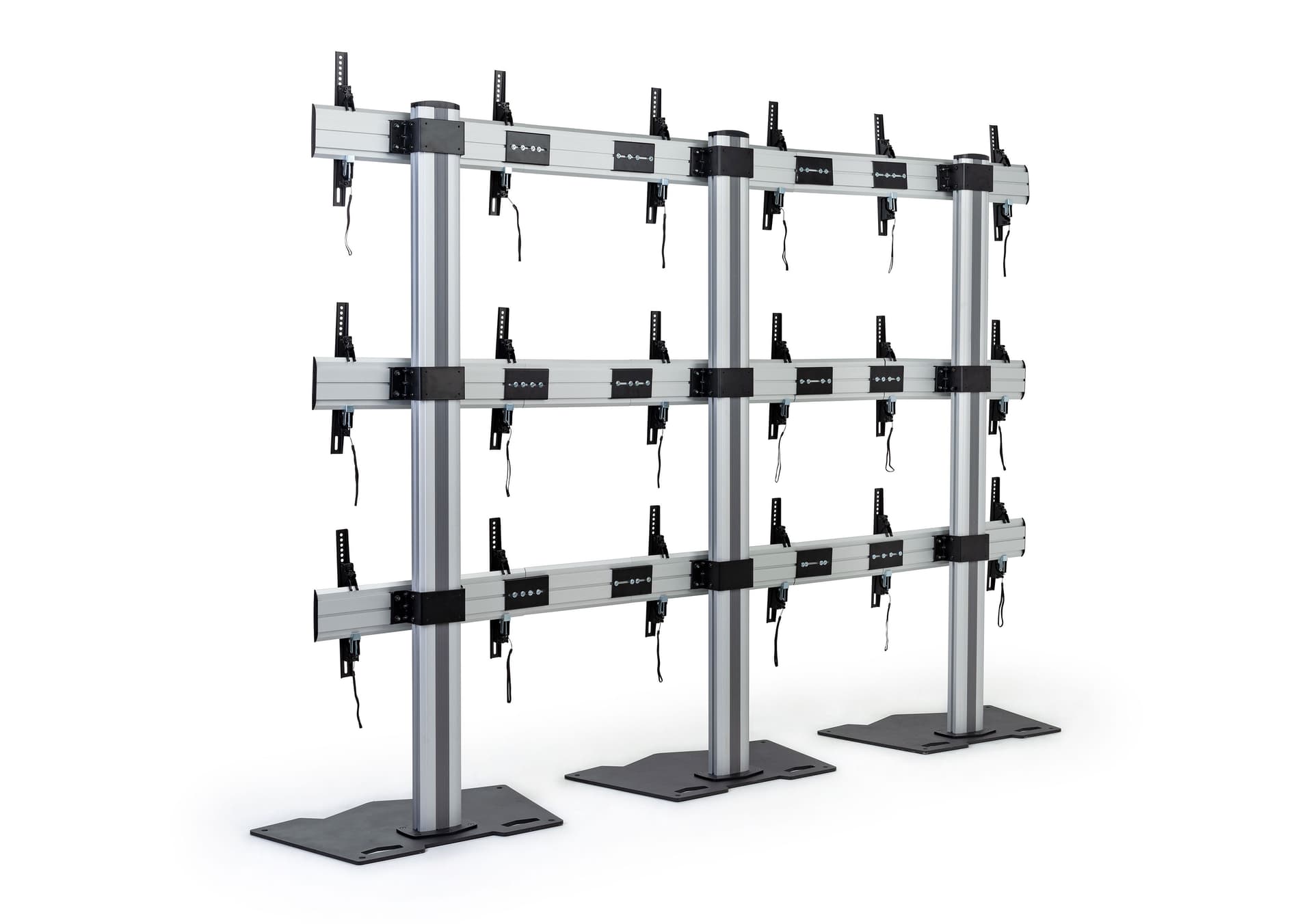 3x3 Video Wall Mount Stand | Adjustable Lateral TV Size Shift | Displays2Go