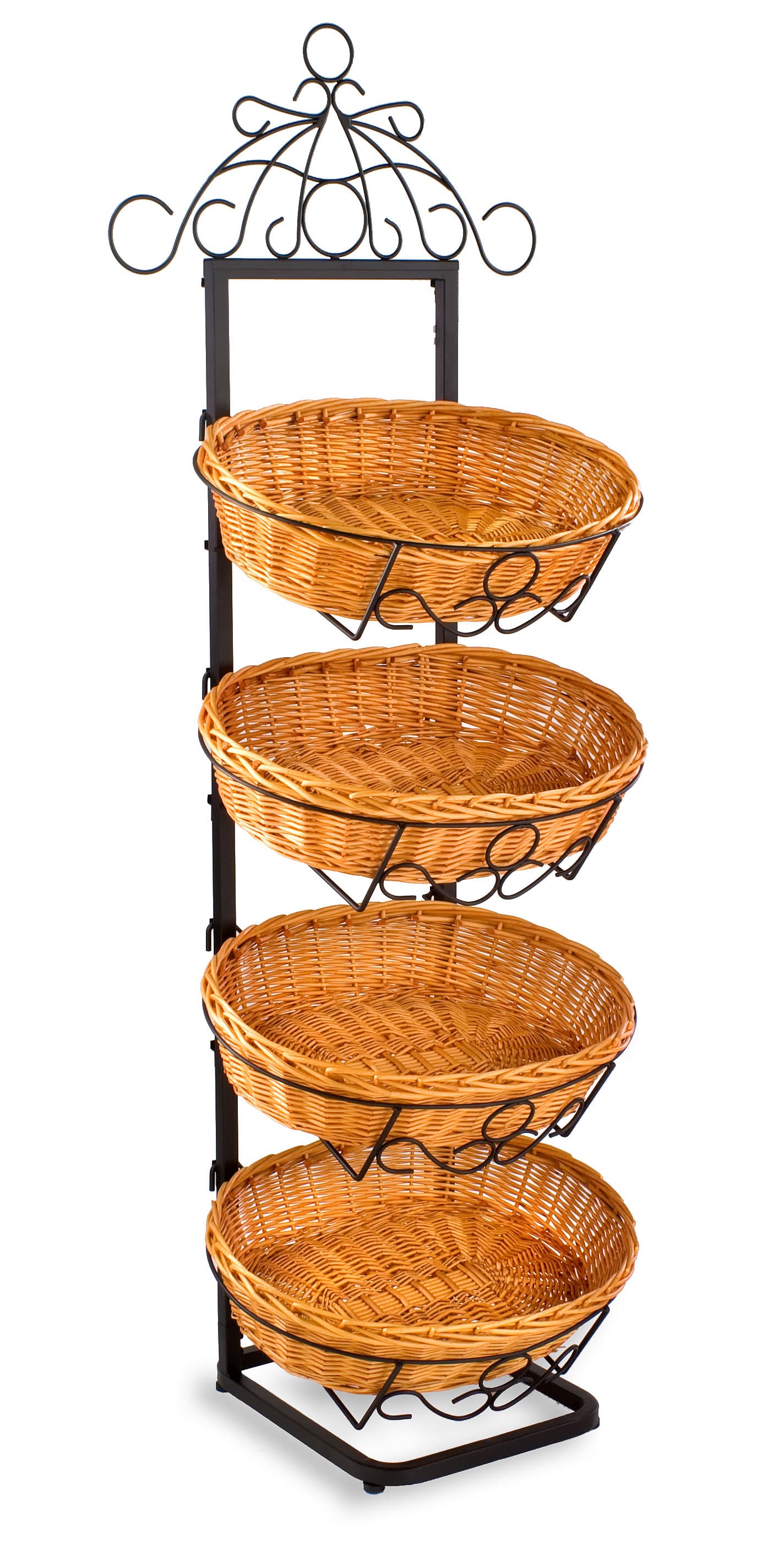 These basket racks display your products neatly and attractively ...