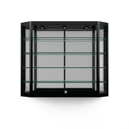Wall Mounted LED Display Cabinet | Angled Front Design | Displays2Go