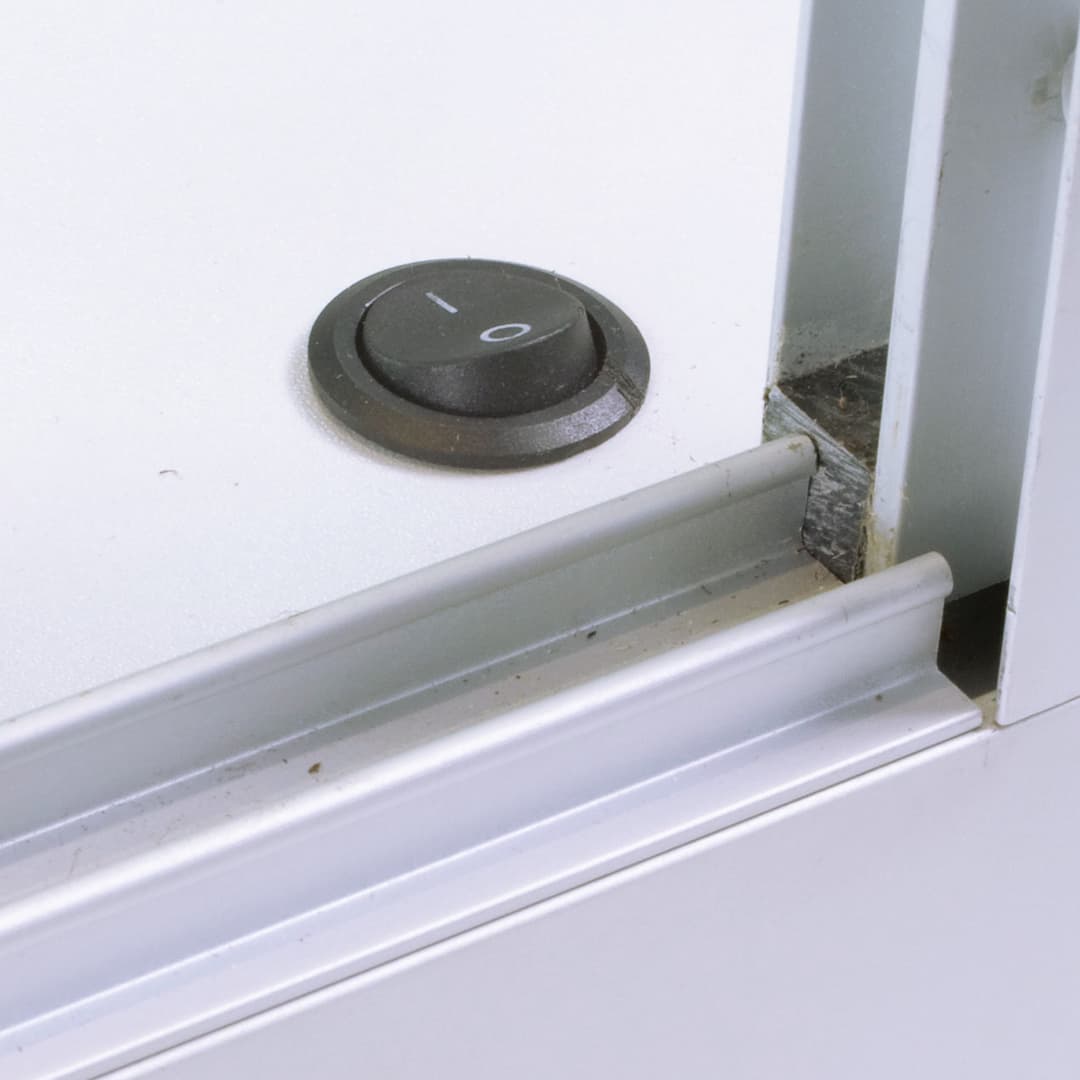 Wall Showcase Cabinet with LED Lights | Angled Front Design | Displays2Go