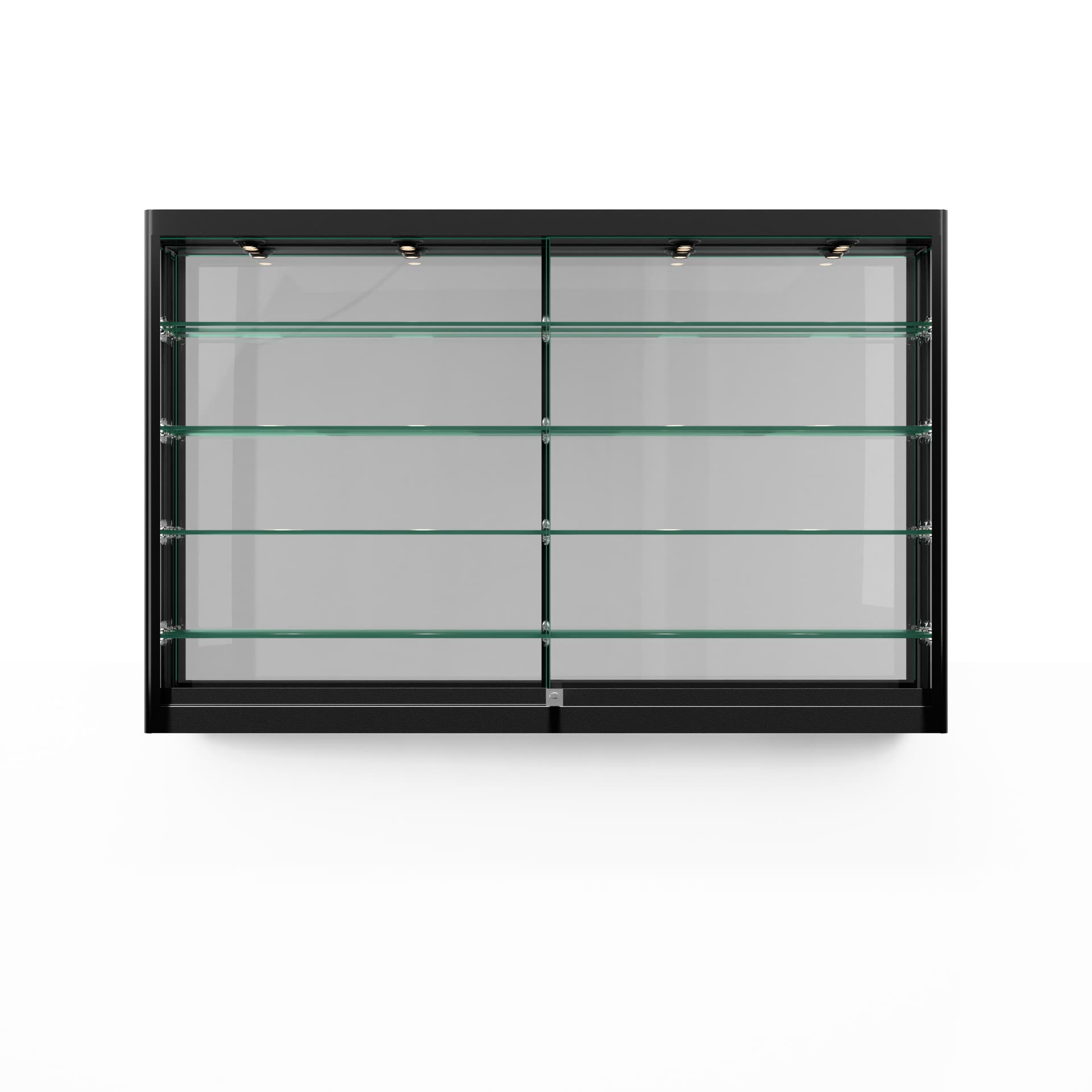LED Wall Showcase Cabinet | Adjustable Ceiling Lights | Displays2Go