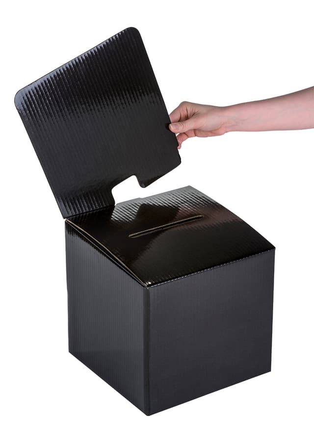 Black Cardboard Entry Box | Lightweight & Packs Flat | Displays2Go