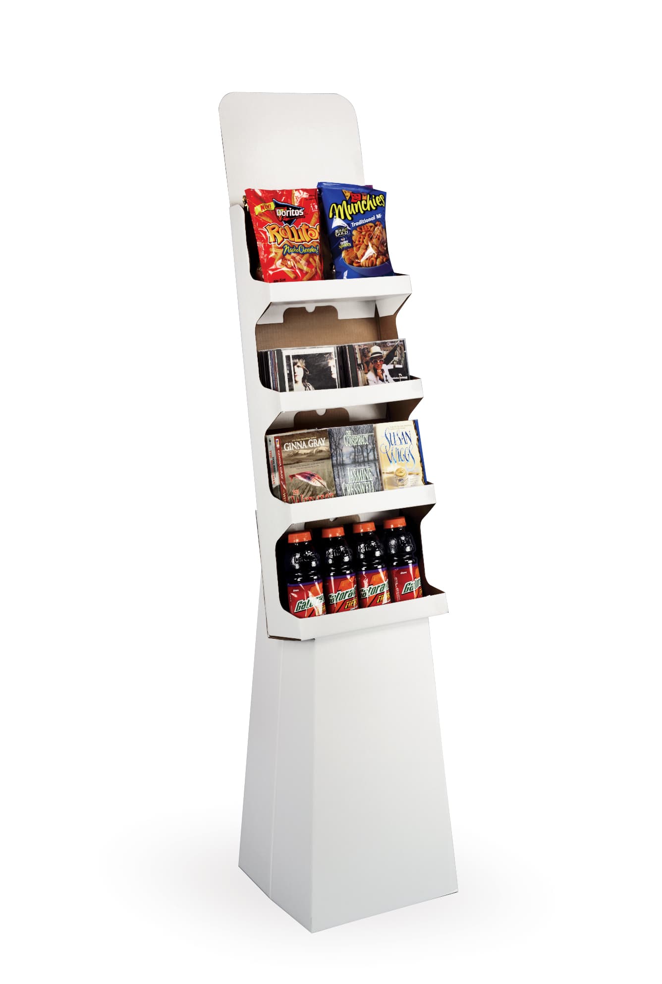Corrugated Cardboard Display - 4 Shelf Floorstanding | Displays2Go