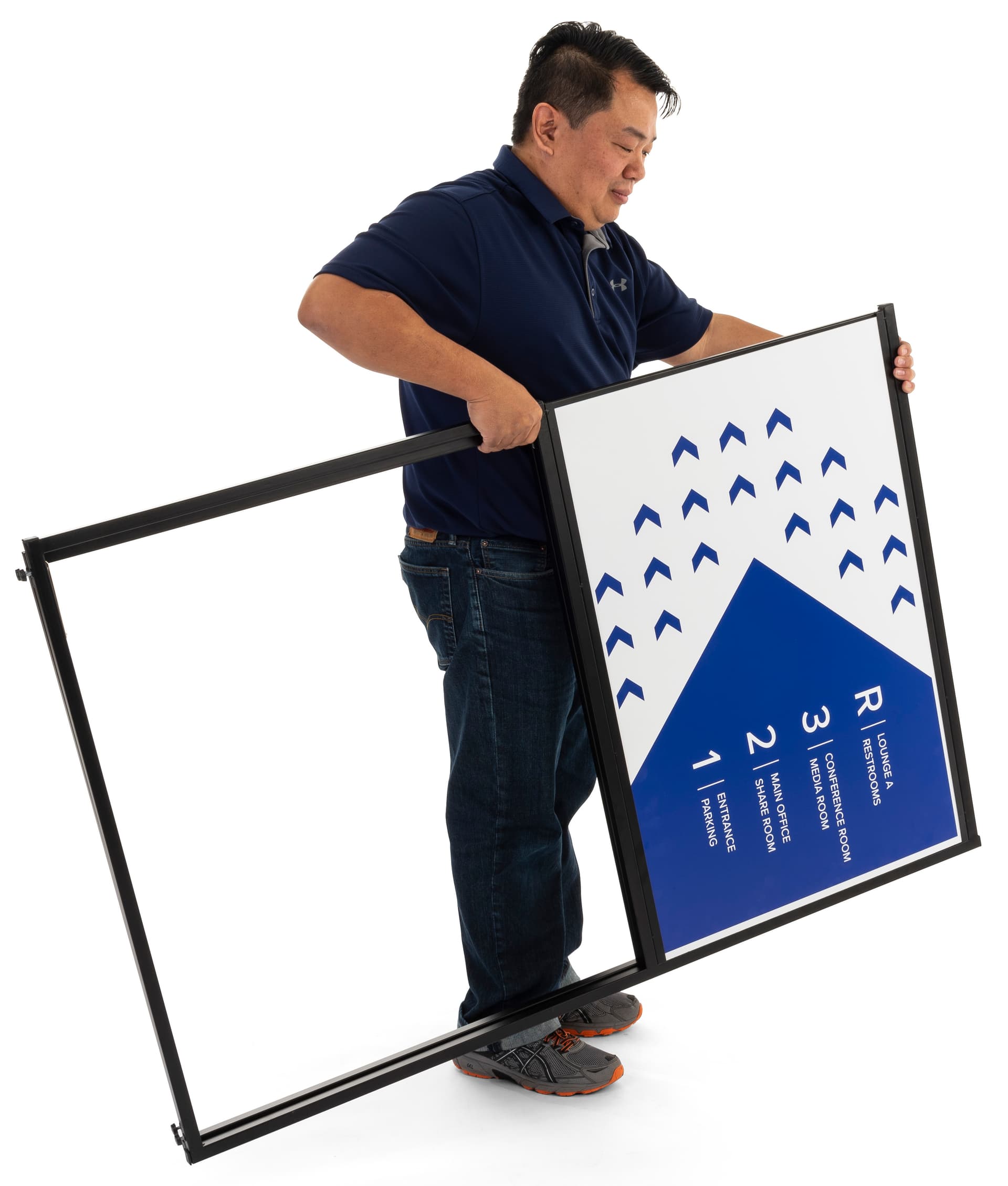 Free Standing Corner Sign Frame | Two Individual Printing Areas ...