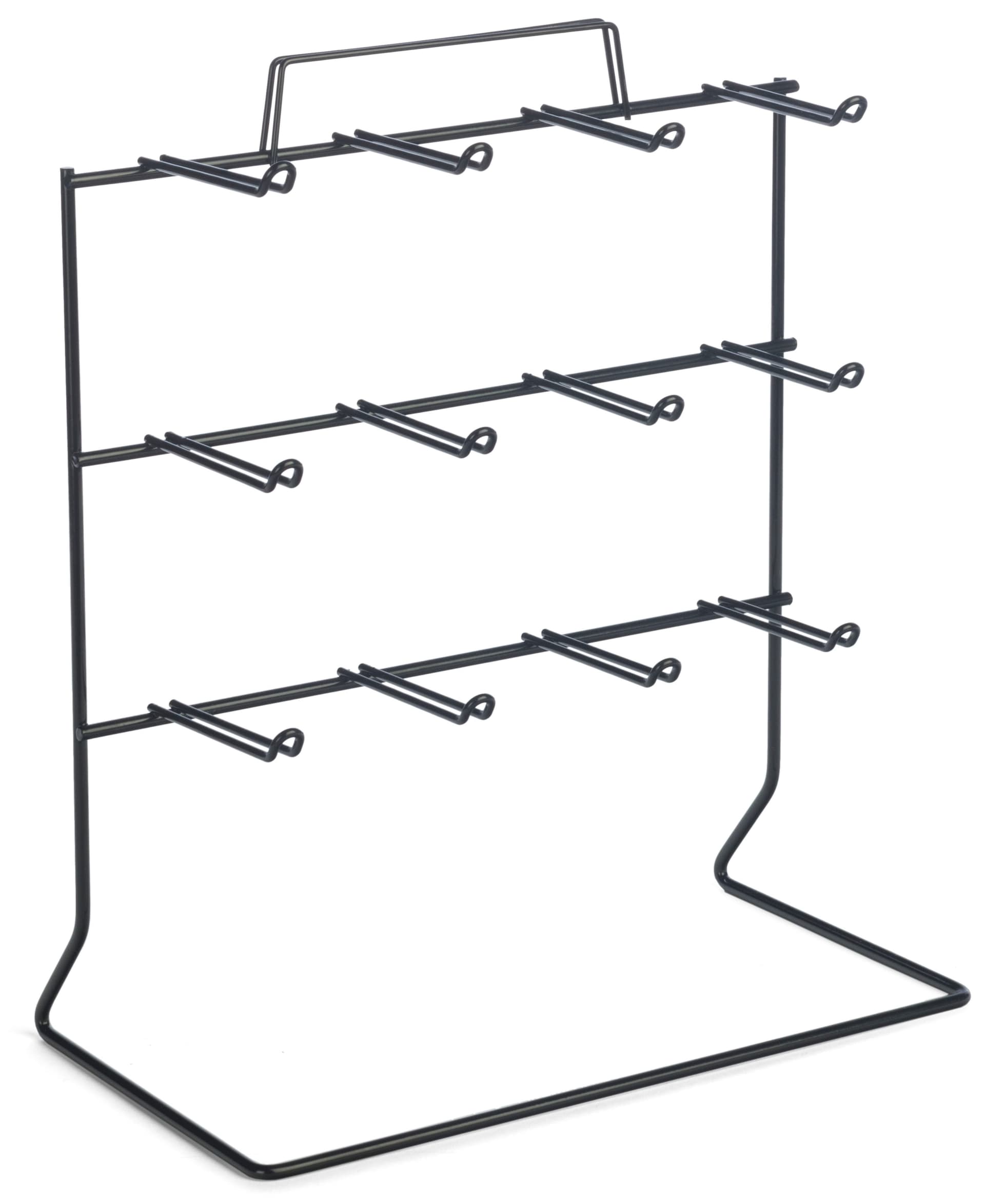 Black Countertop Peg Display | 12 Hooks | Displays2Go