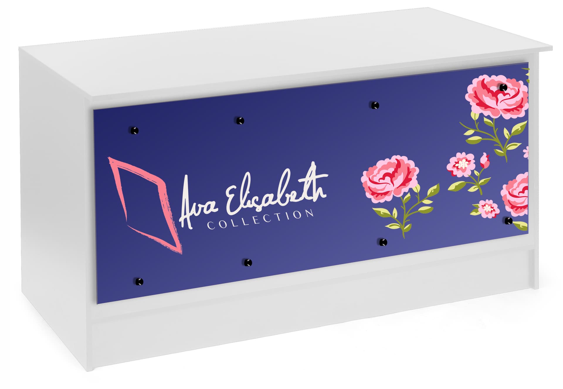6’ Sales Counter with Graphics | Black Mounting Standoffs | Displays2Go