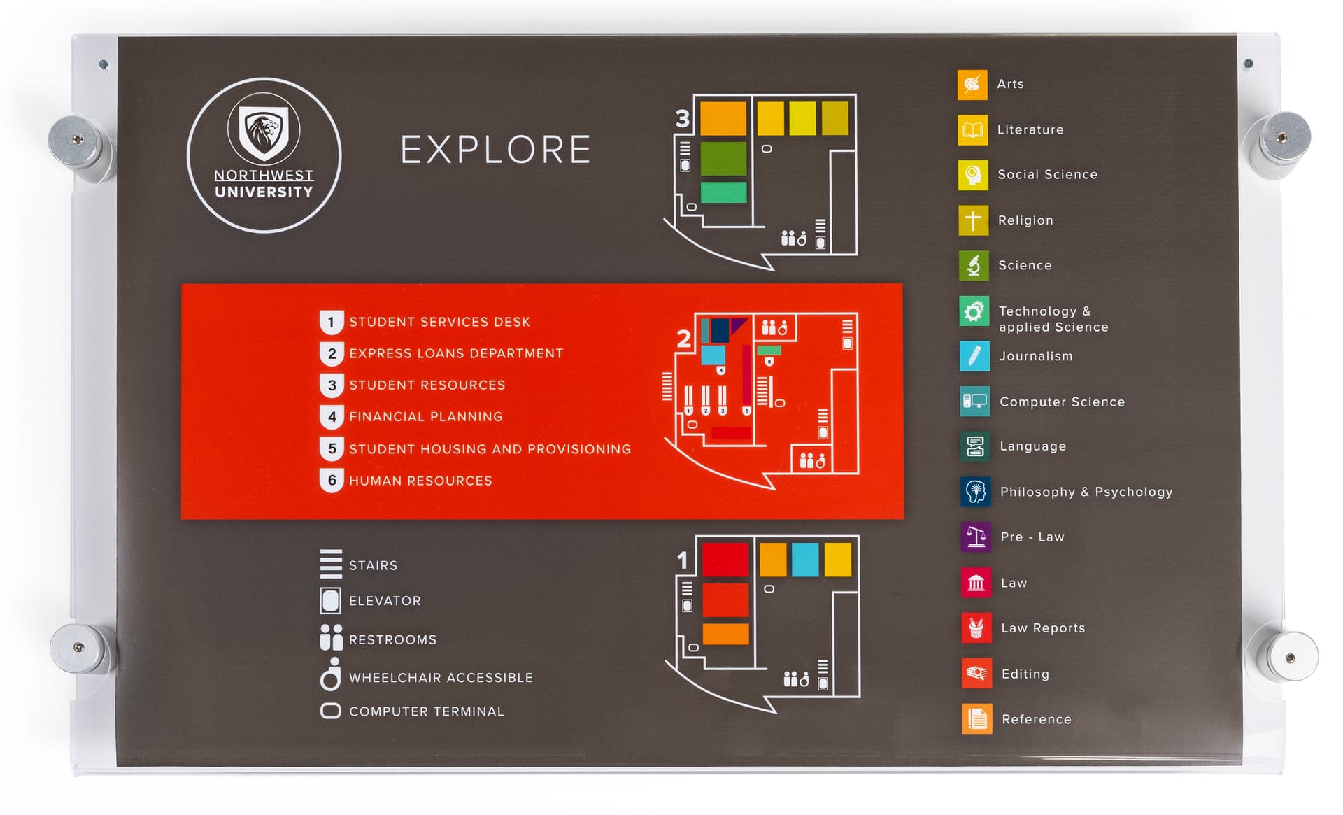 Stand Off Systems | 17 x 11 Landscape Format Poster Holder | Displays2Go