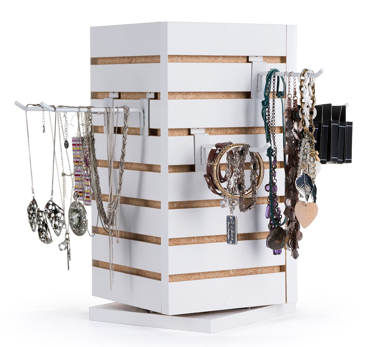 Countertop Slatwall Display | Rotating Cube | Displays2Go