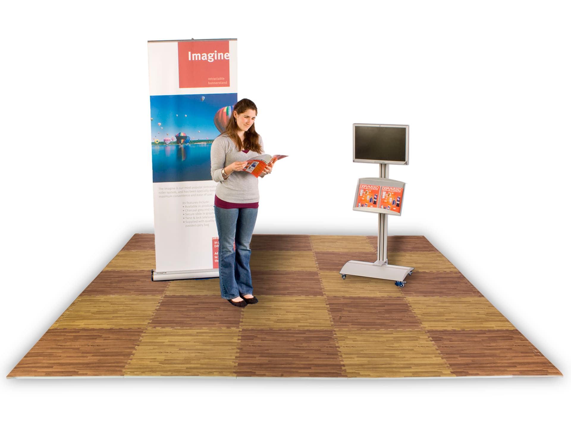 Dark Oak & Light Oak Wood Grain Floor Mats |(26) 2’ x 2’ Tiles ...