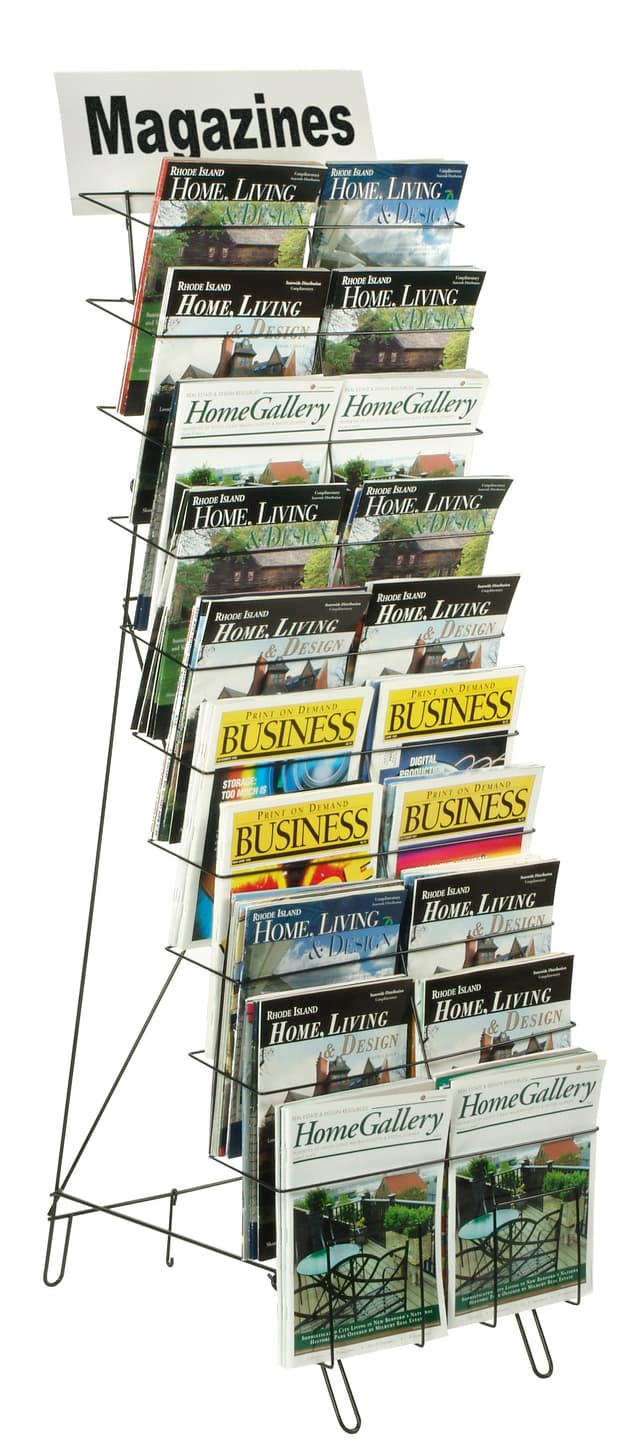 Wire Literature Racks | Tiered Open Front Design | Displays2Go