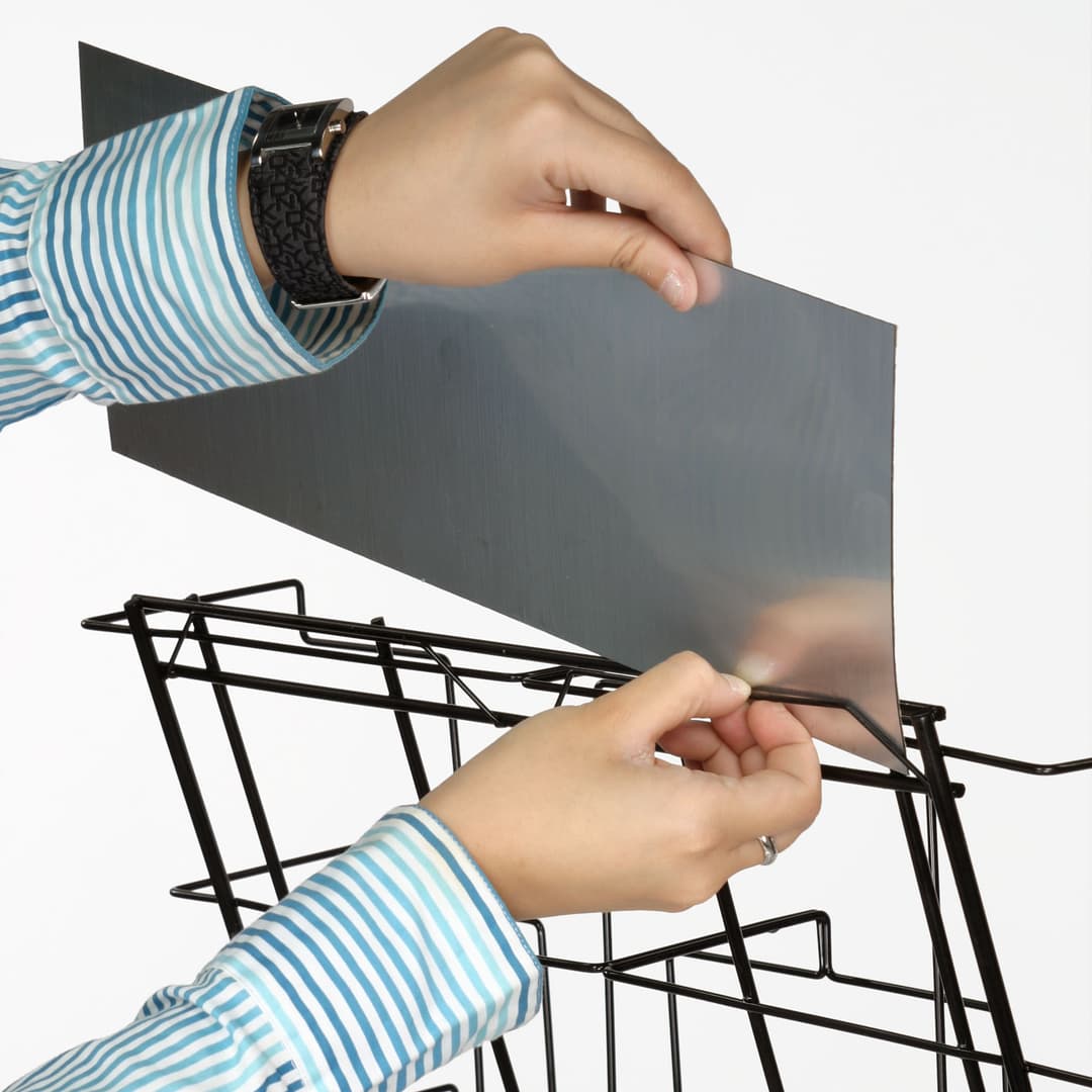 Tiered Book Rack | Literature Wire Stand With Custom Header | Displays2Go