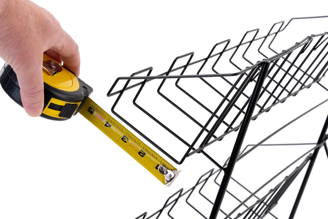 Tiered Book Rack | Literature Wire Stand With Custom Header | Displays2Go