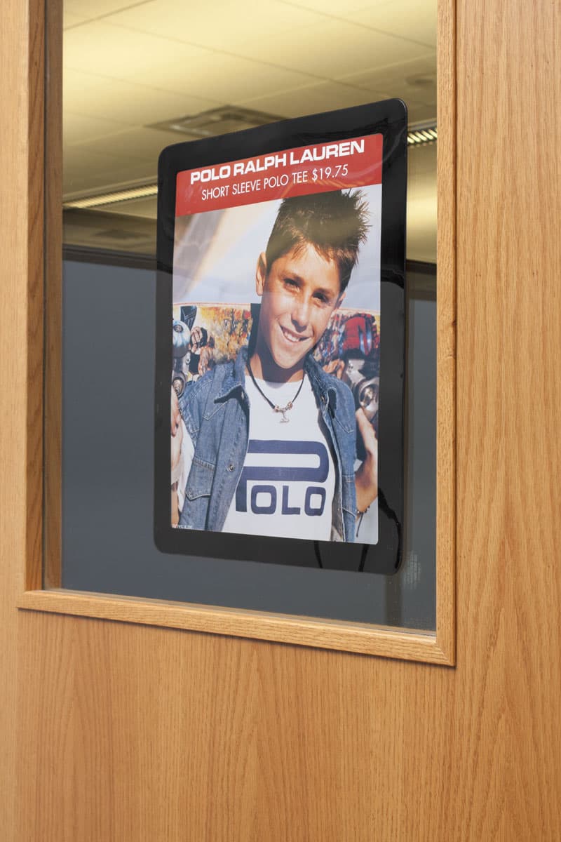 Double Sided Sign Holder | Window Mount - Adhesive Dots | Displays2Go