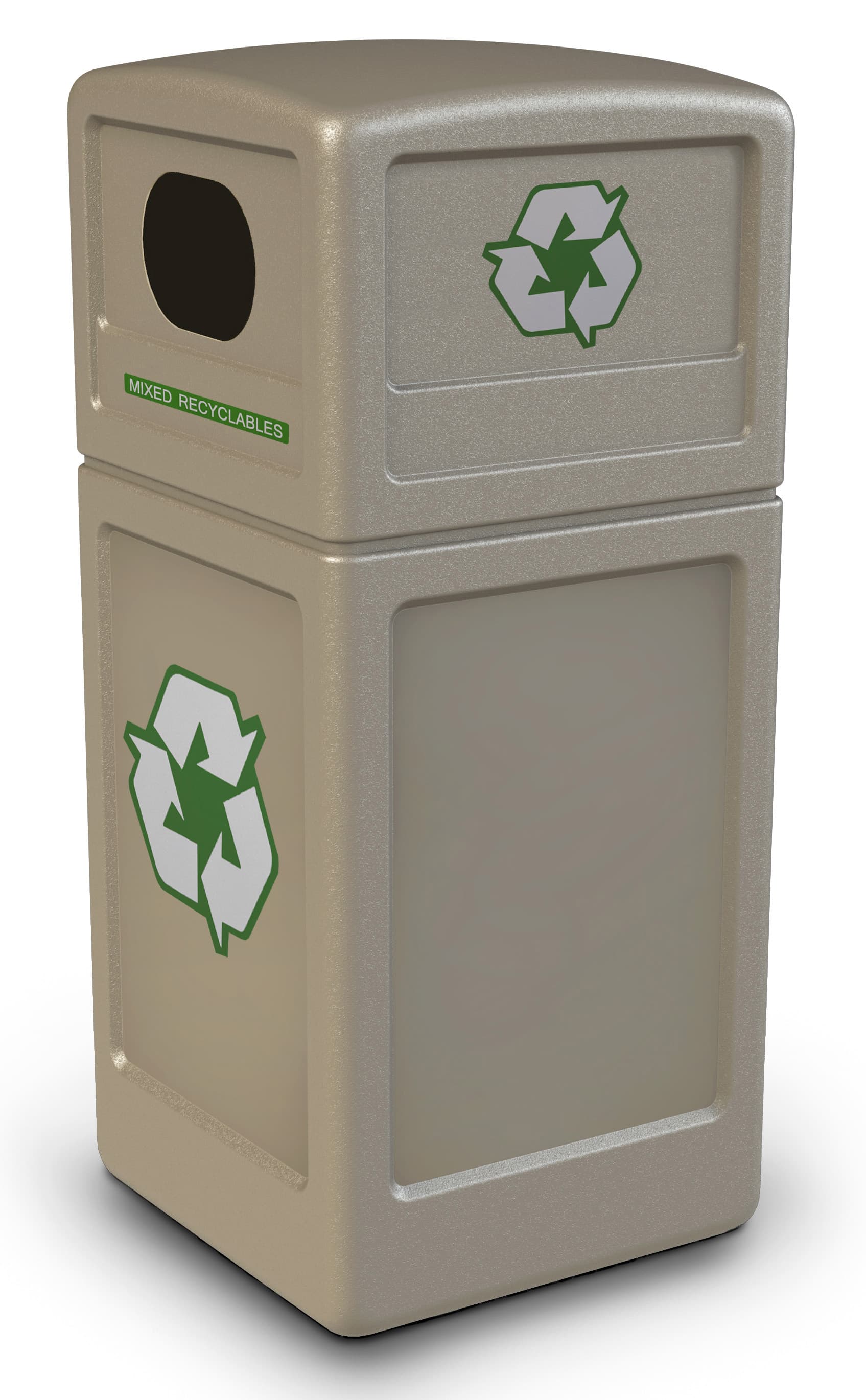 Square Commercial Waste Bin | Dome Lid | Displays2Go